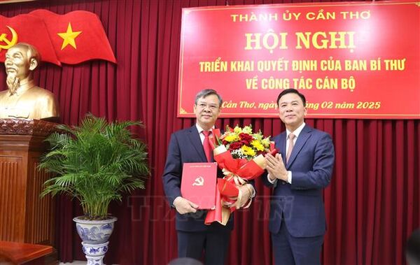 Ông Trương Cảnh Tuyên giữ chức Phó Bí thư Thành ủy Cần Thơ